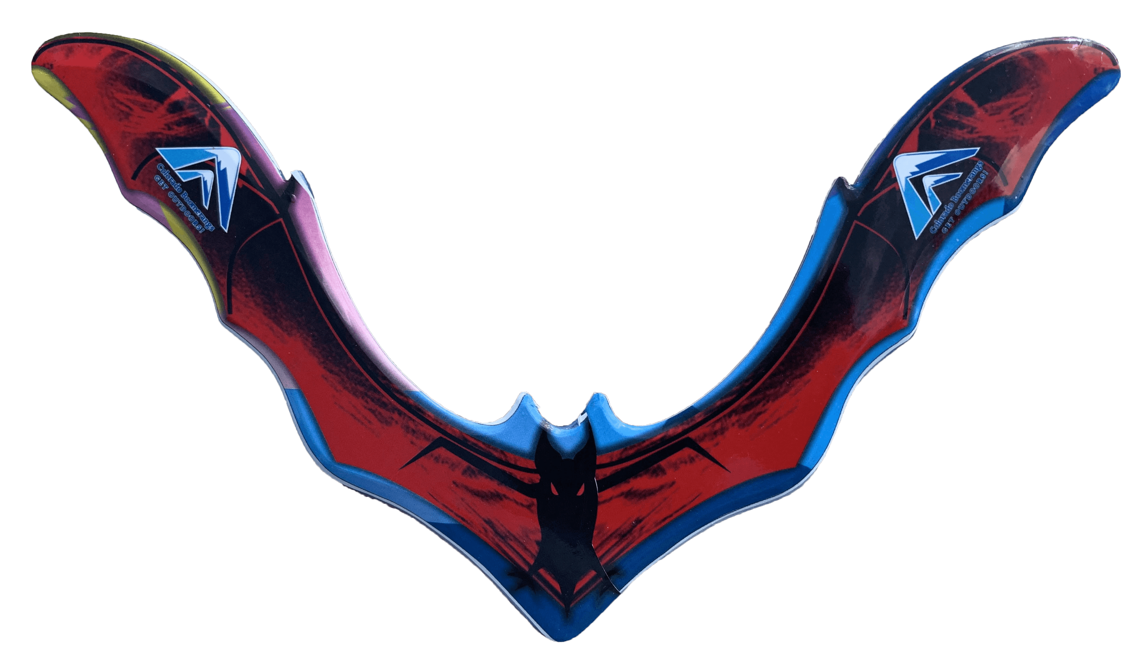 Red Plastic Batrang Boomerang - Real boomerangs in the shape of a bat ...