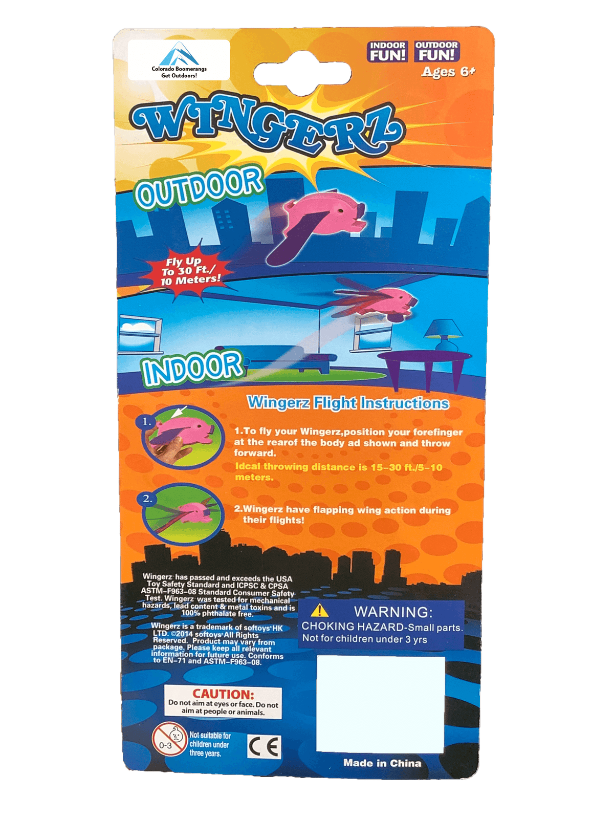 Hand Launched "Wingerz Flying Pig" Airplanes - Flying Toys - Boomerangs.com