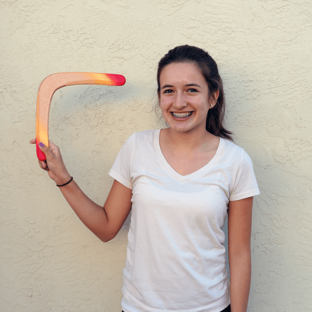 Glacier Wooden Boomerangs - beginner returning boomerang in traditional ...